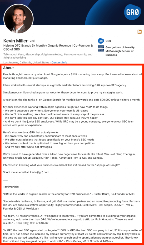 16 Compelling LinkedIn Summary Examples From Sales Experts